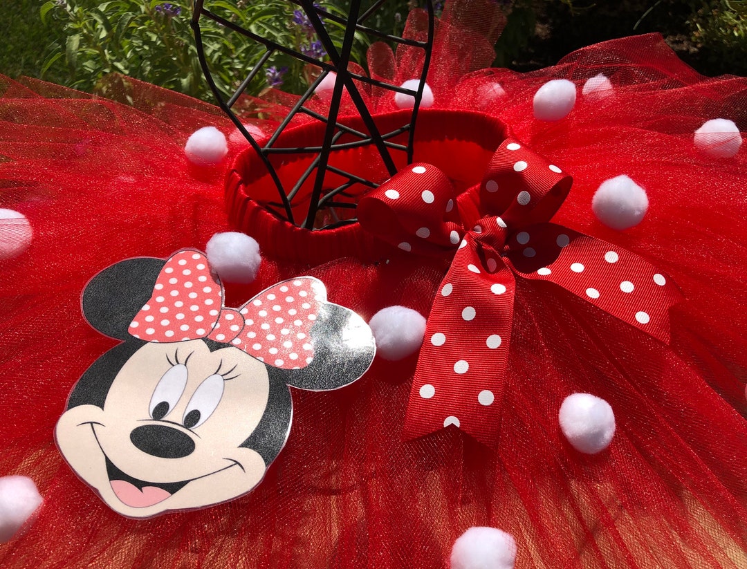 Minnie Mouse / Mickey Mouse Red Tutu - Etsy
