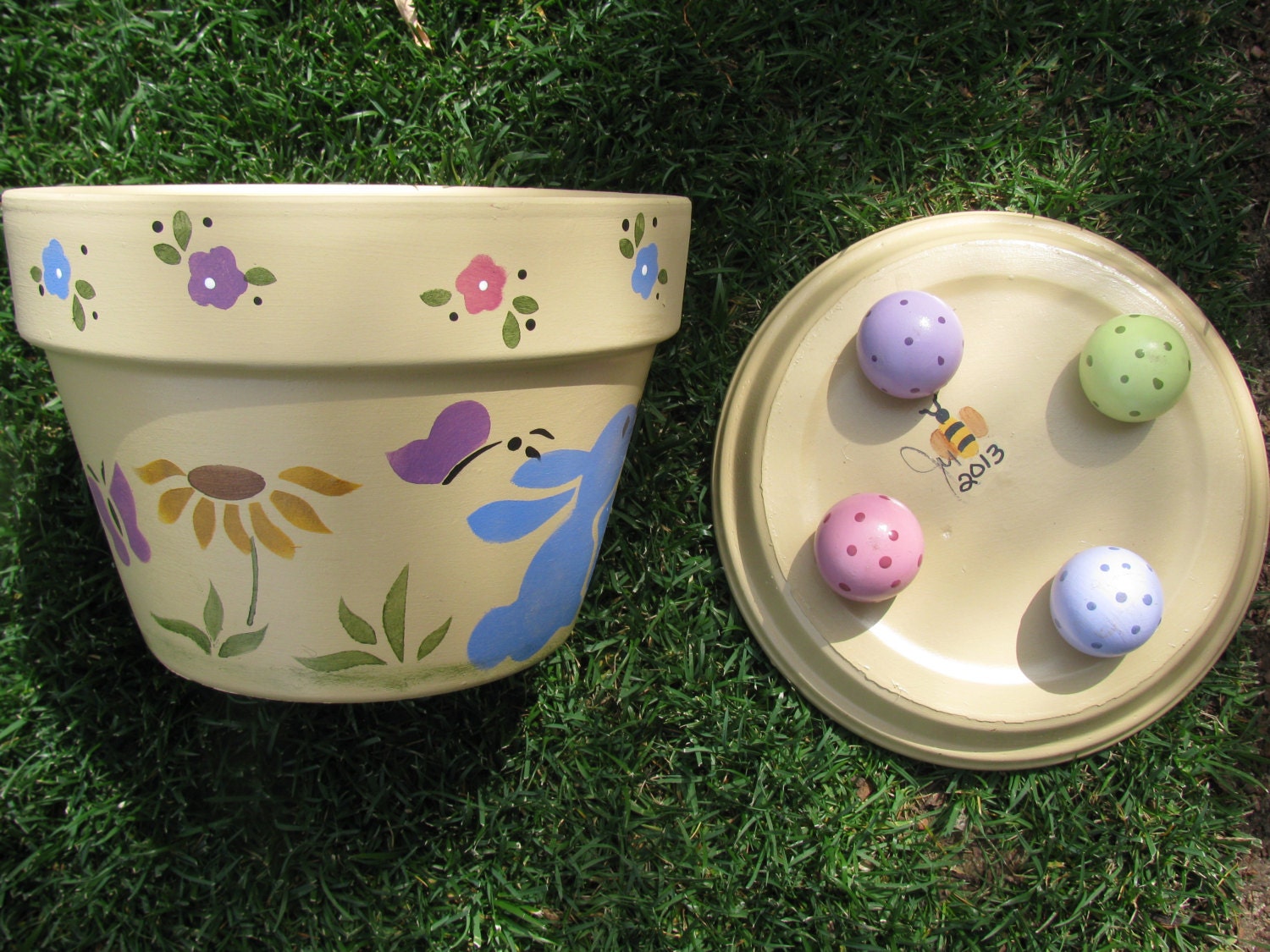 Spring Easter Flower Pot - Etsy
