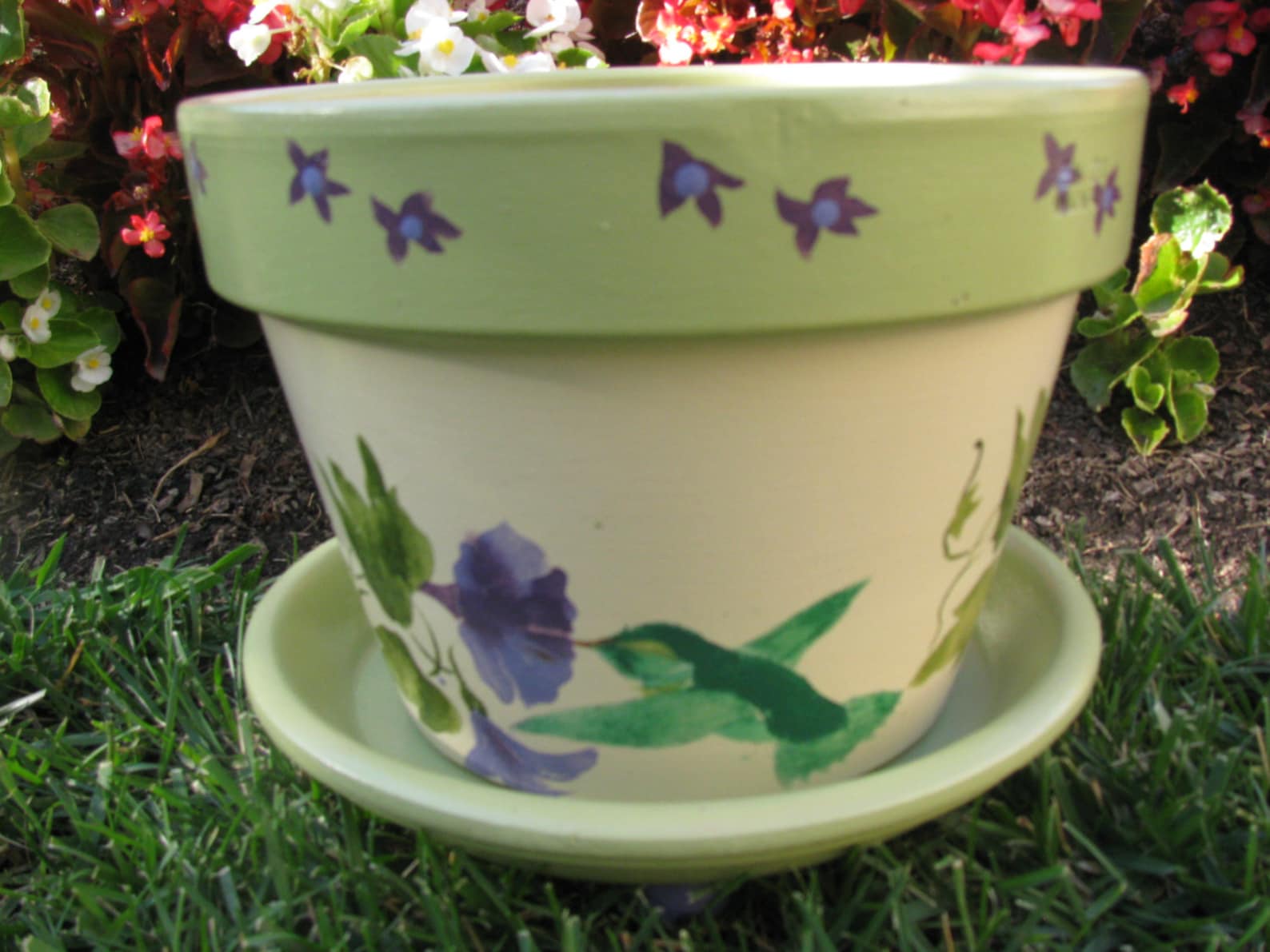 Hummingbird Flower Pot - Etsy
