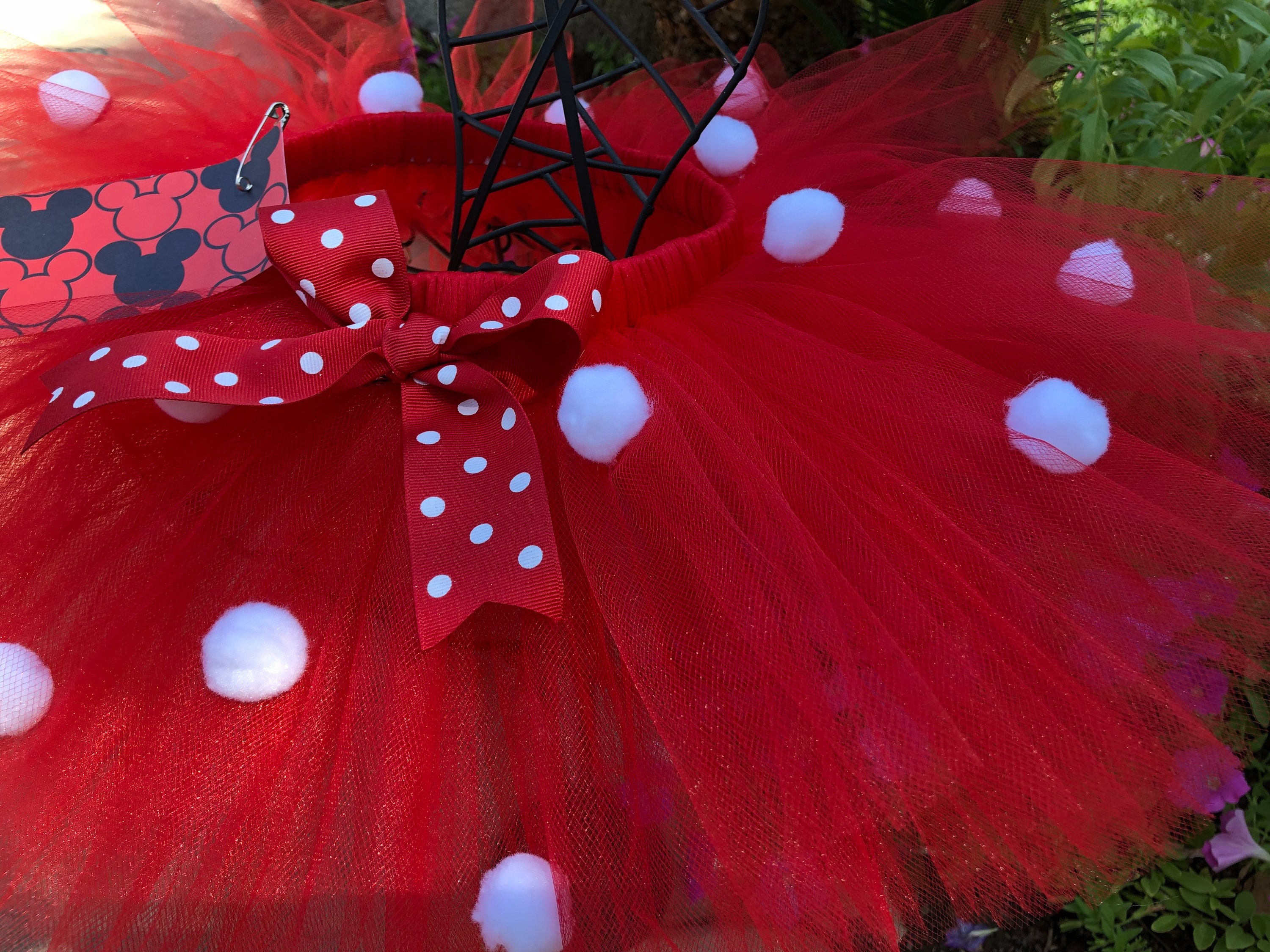 Red Minnie Mouse Tutu - Etsy