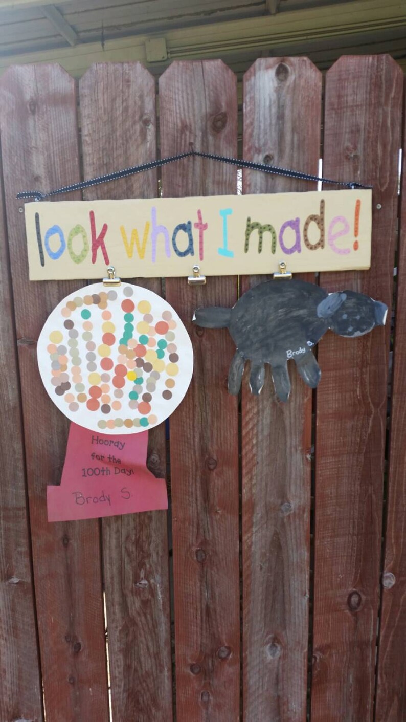 Kids Art Collection Hanging Sign - Etsy