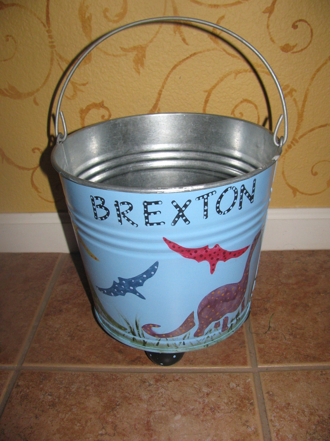 Dinosaur Toy Bucket - Etsy
