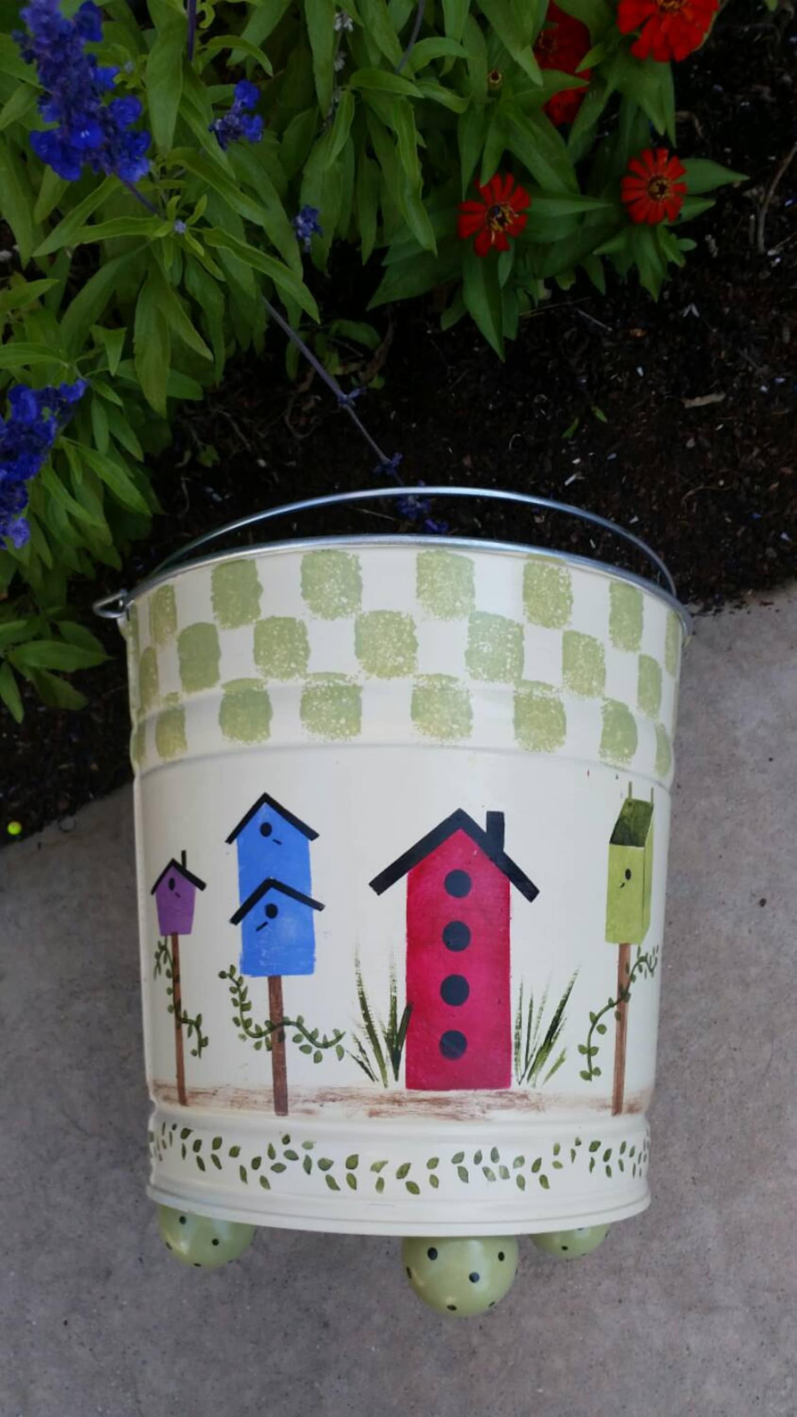 Bird House Bucket - Etsy