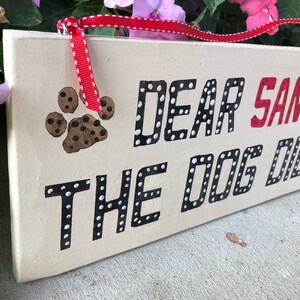Dog Paw Santa Sign - Etsy