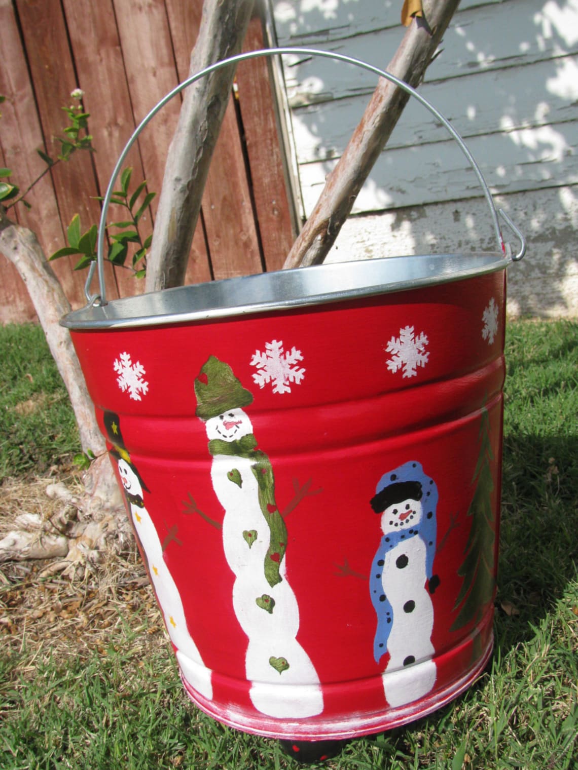 Snowman Bucket | Etsy