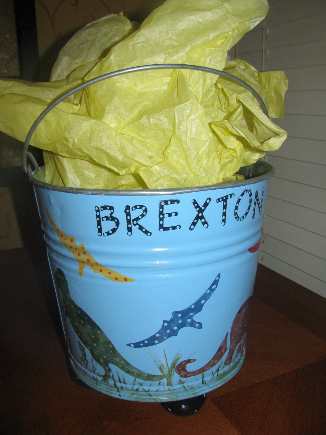 Dinosaur Toy Bucket - Etsy