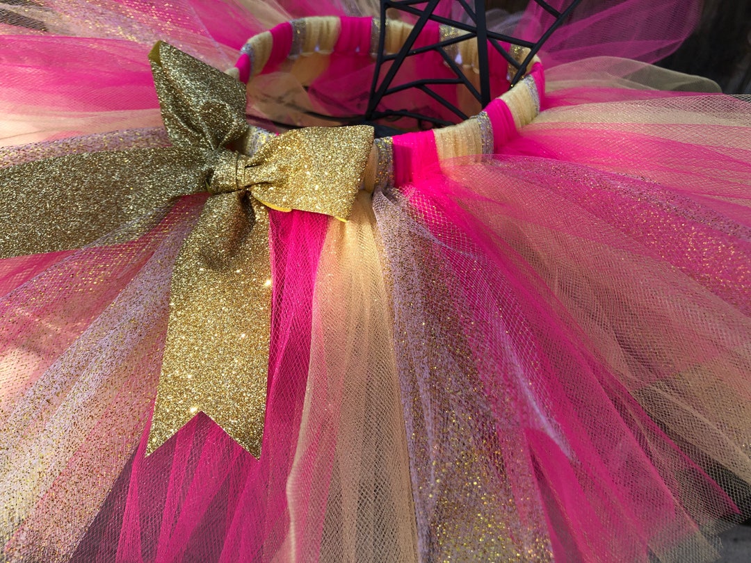 Princess Pink and Gold Tutu - Etsy