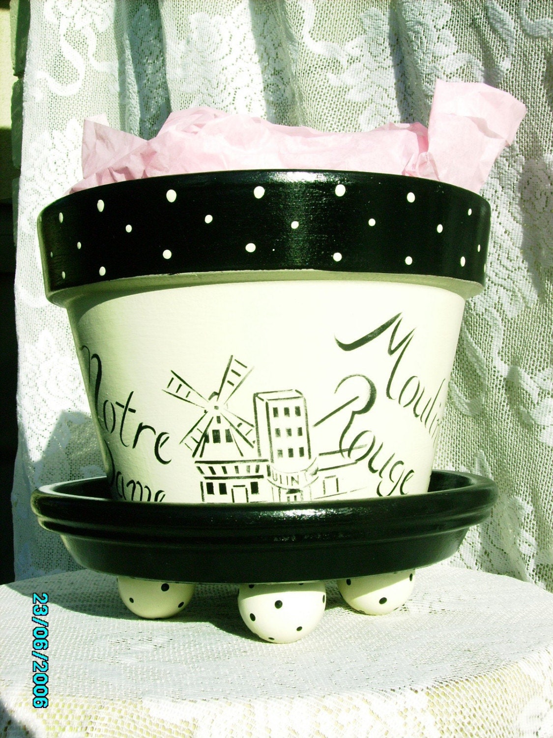Paris Flower Pot - Etsy