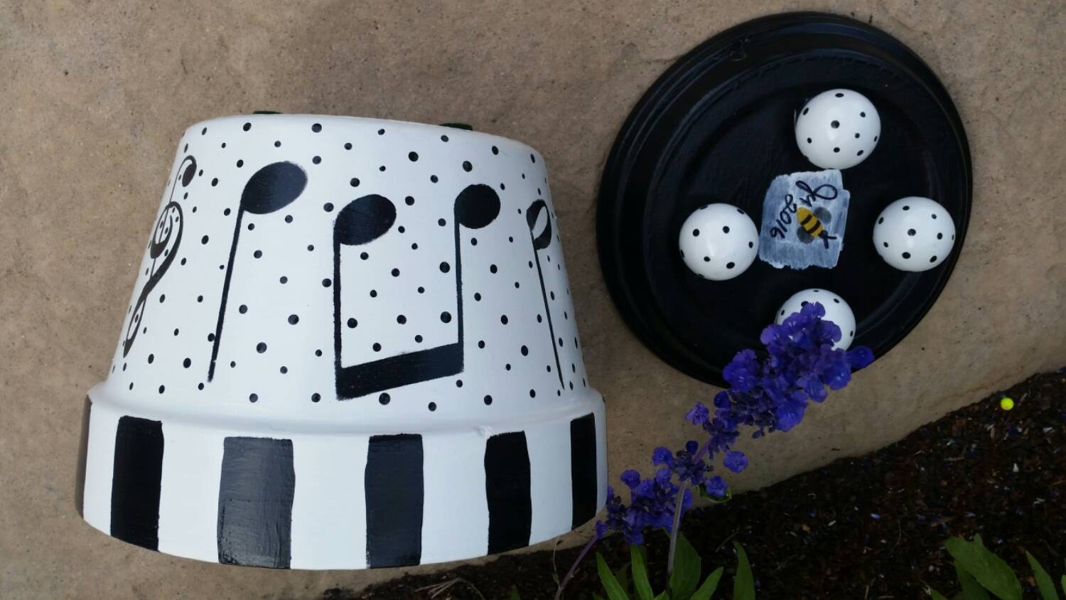 Music Note Flower Pot - Etsy
