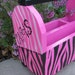 Hot Pink Zebra Homework Organizer - Etsy