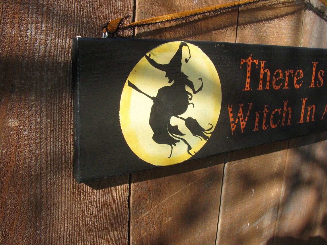 Halloween Witch Sign | Etsy