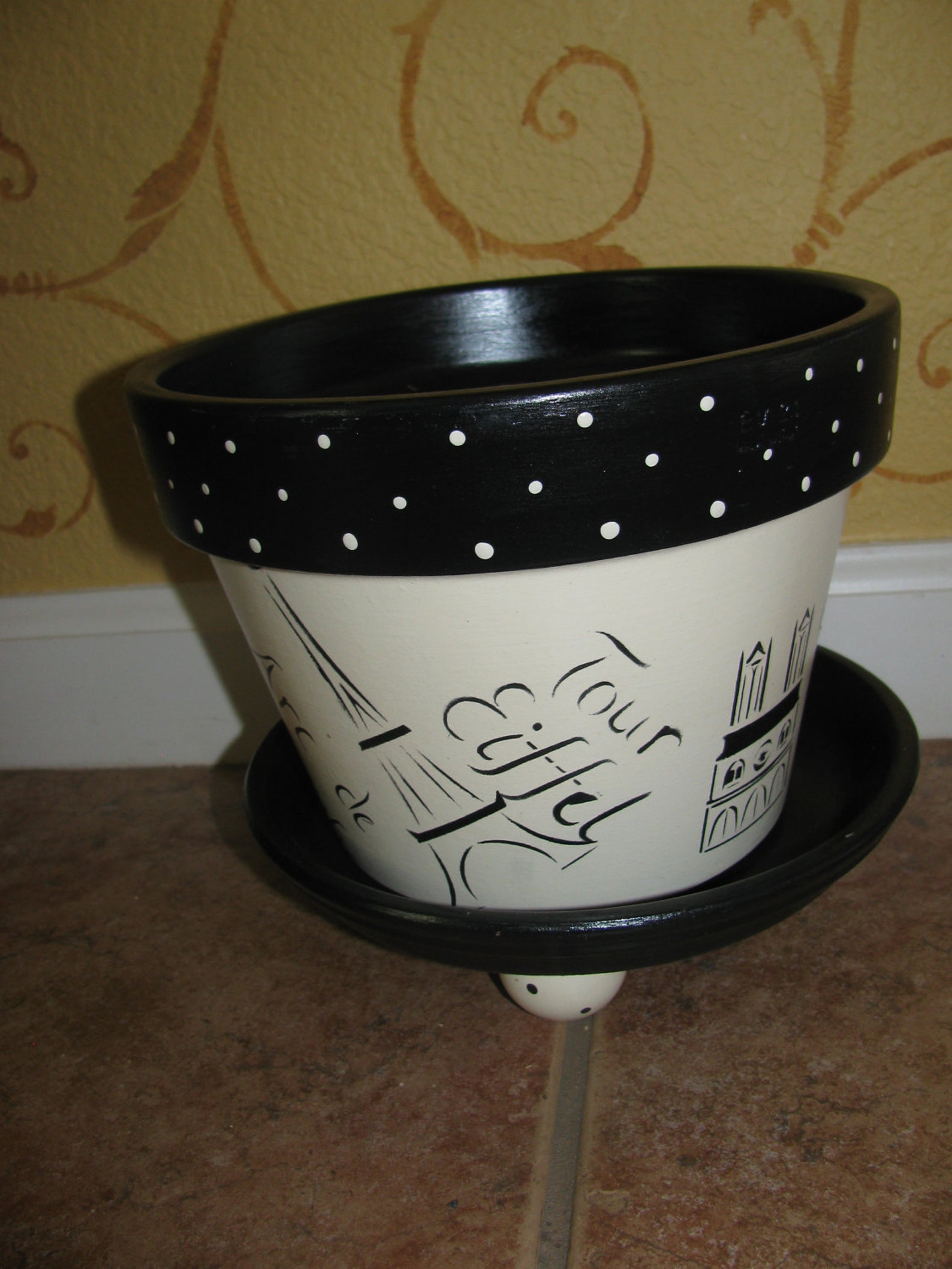 Paris Flower Pot - Etsy