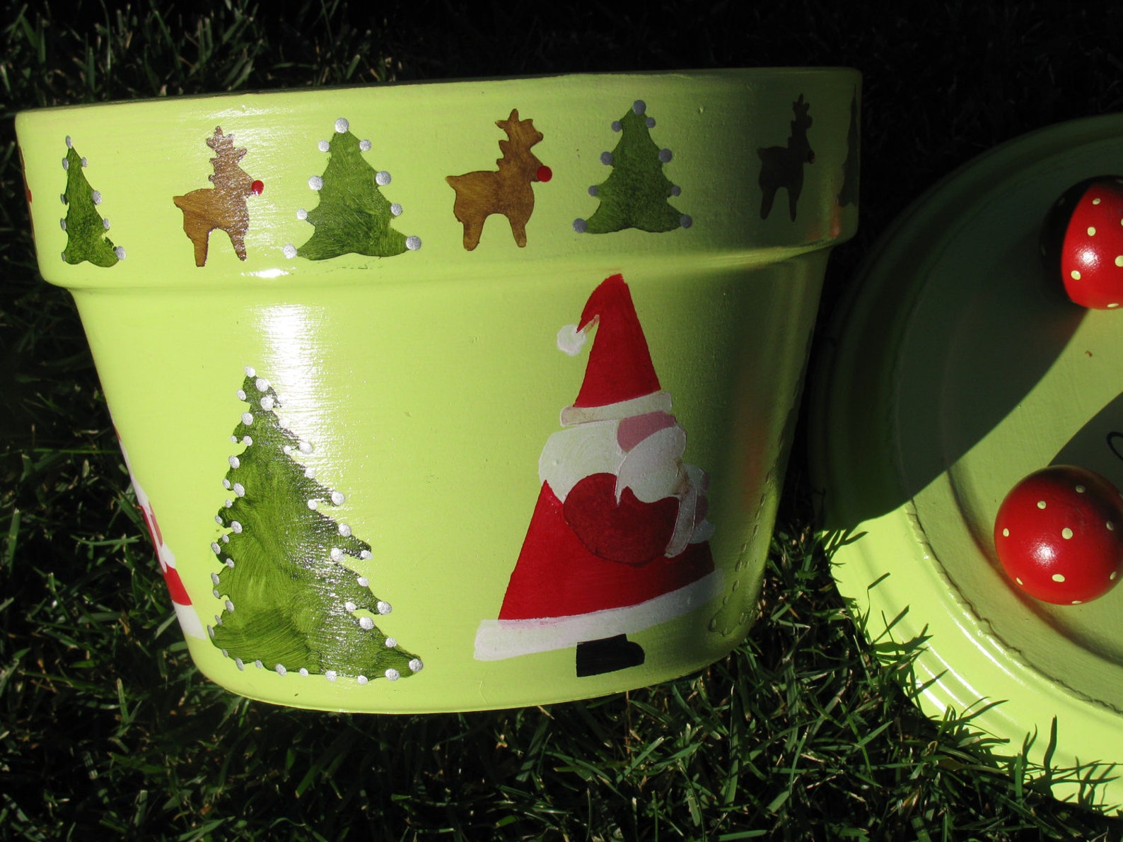 Christmas Flower Pot - Etsy UK