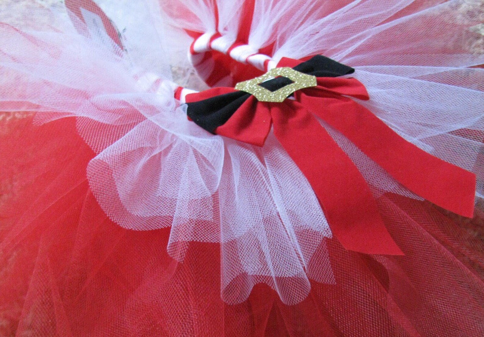 Santa Claus Christmas Tutu Skirt | Red & White Holiday Tulle With Santa ...