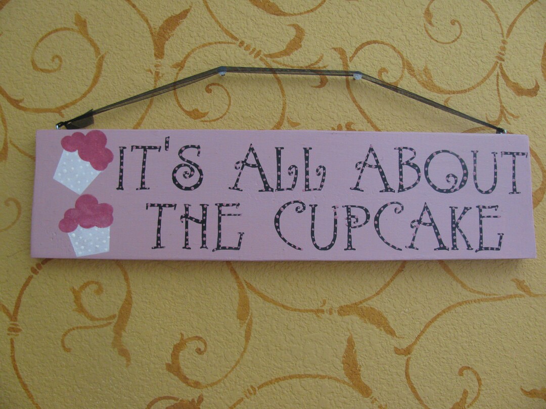 Cupcake Hanging Sign - Etsy