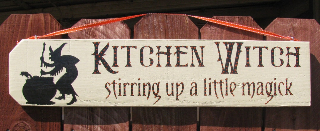 Halloween Witch Kitchen Sign - Etsy