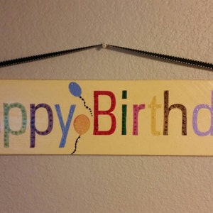 Happy Birthday Sign - Etsy