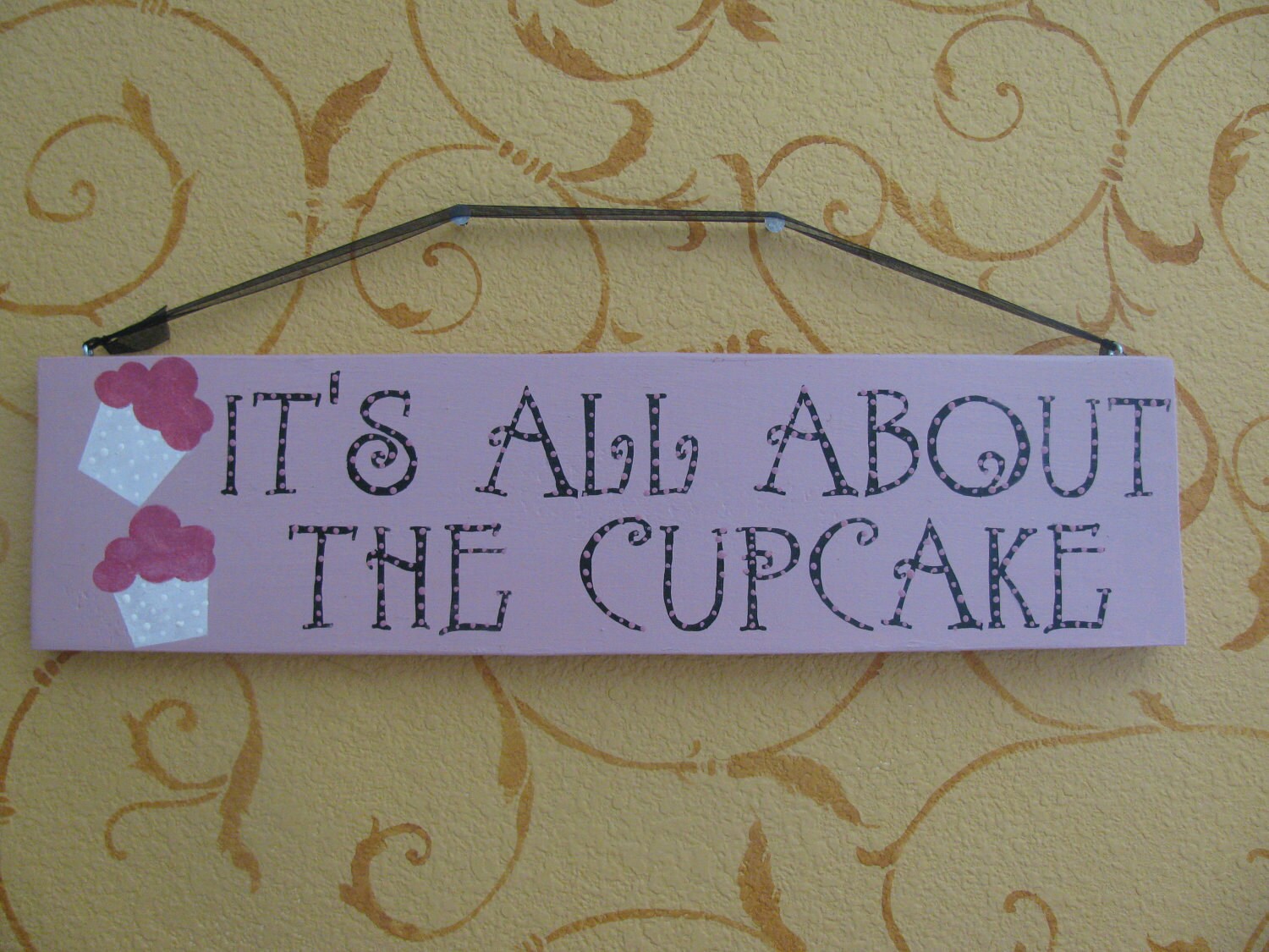 Cupcake Hanging Sign | Etsy