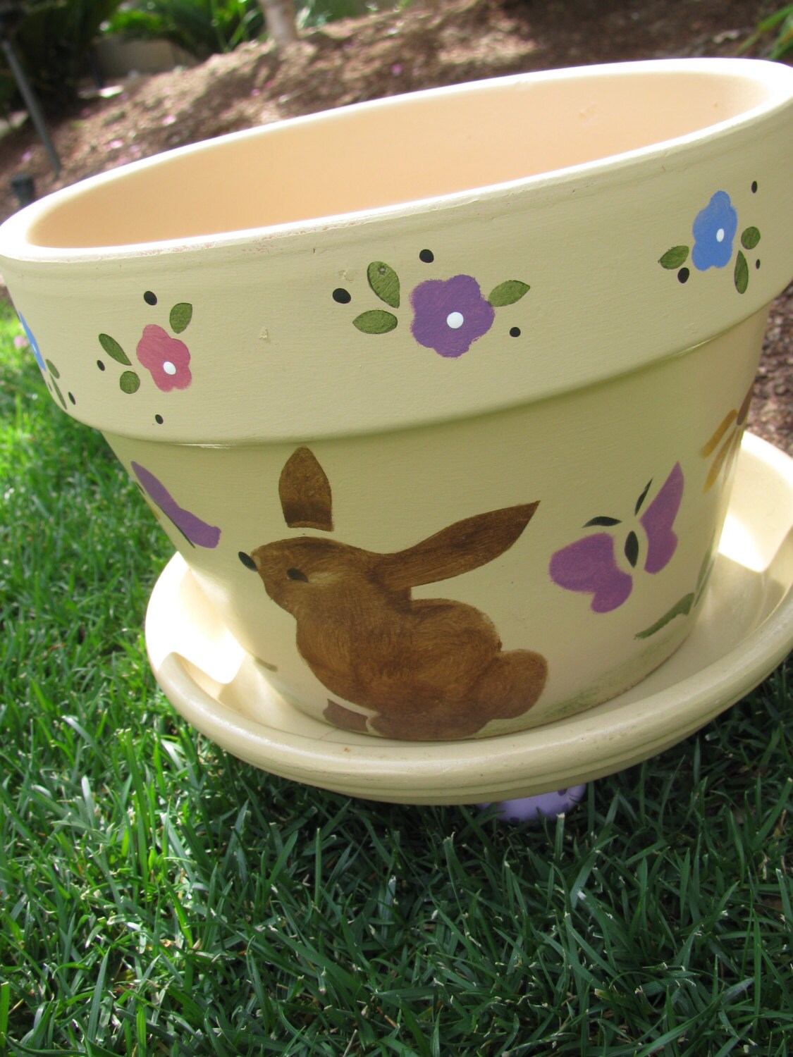 Spring Easter Flower Pot - Etsy