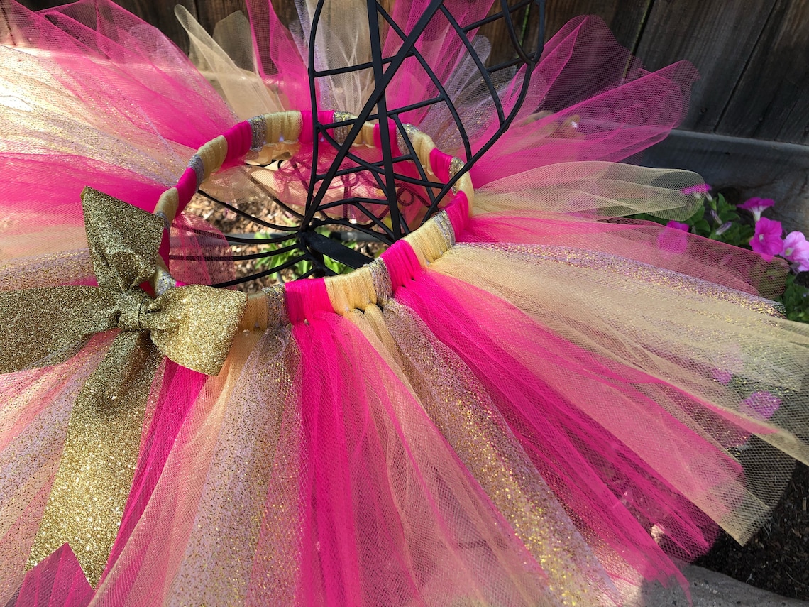 Princess Pink and Gold Tutu | Etsy