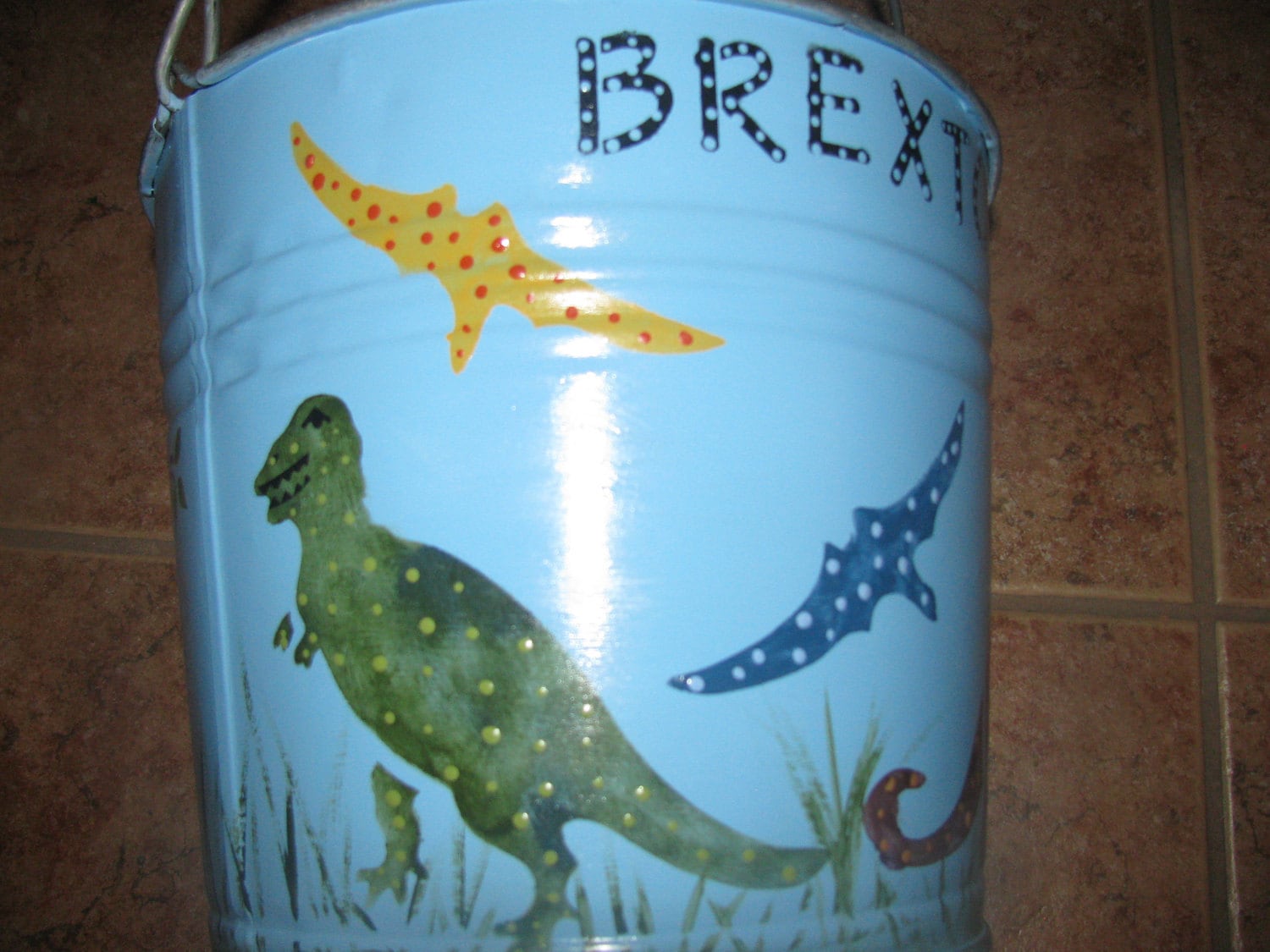 Dinosaur Toy Bucket - Etsy