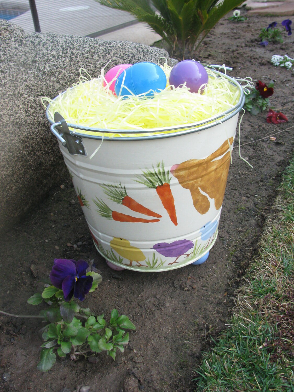 Spring/easter Bucket | Etsy