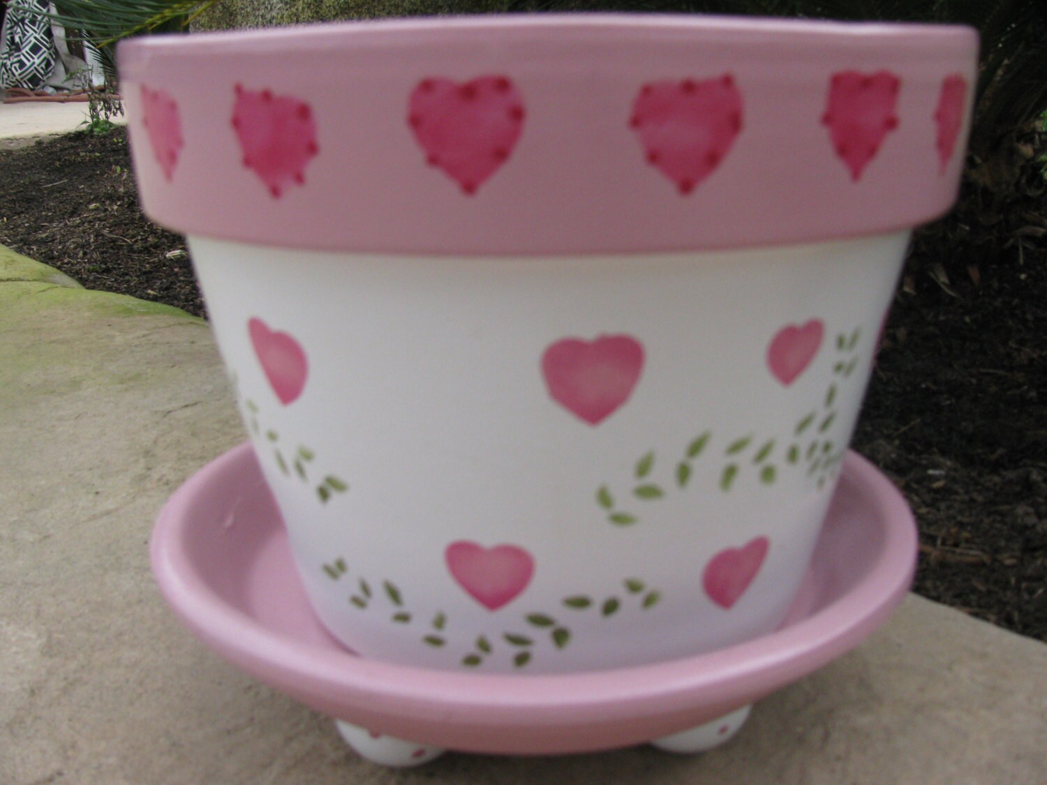 Heart Flower Pot - Etsy