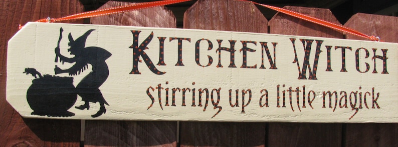 Halloween Witch Kitchen Sign - Etsy