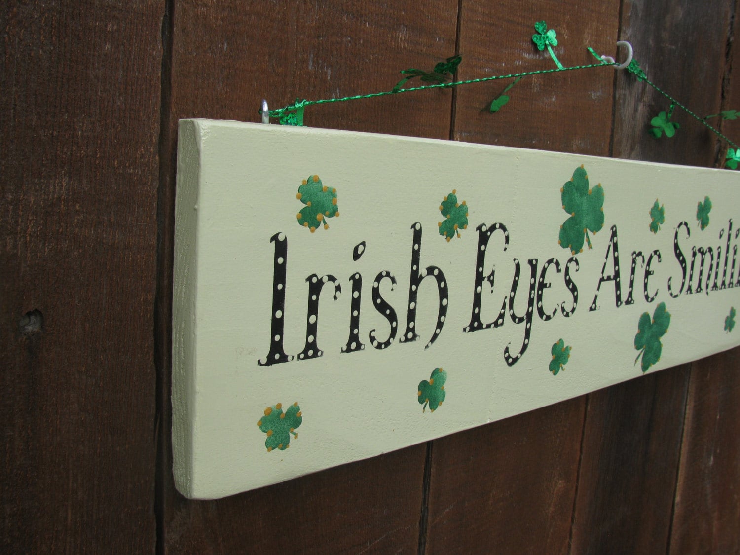 Irish St Patricks Shamrock Sign - Etsy
