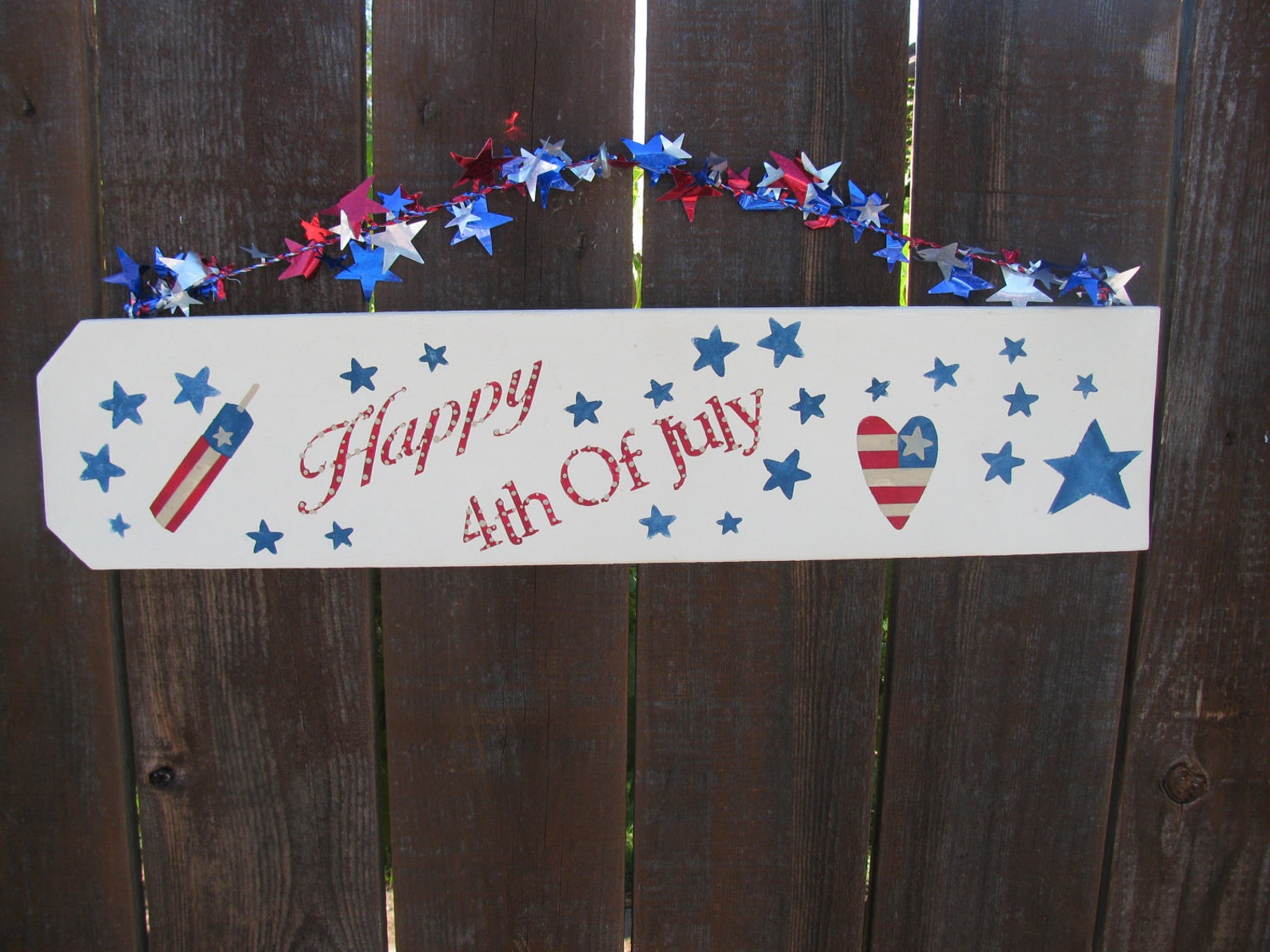 Happy 4th of July Sign - Etsy