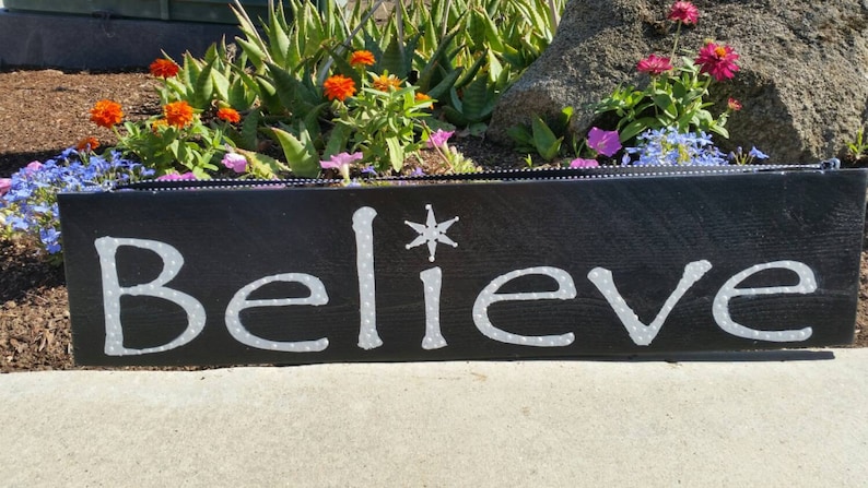 Believe Sign - Etsy