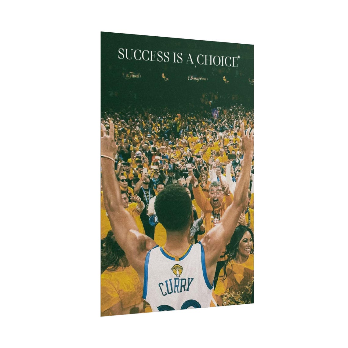 Inspirational Stephen Curry Wall Art Poster, Success is a Choice Decor ...