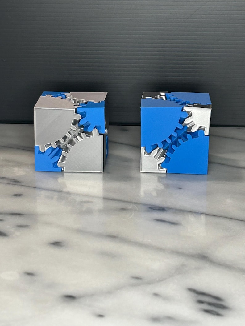 Fidget Gear Cube 3D Printed - Etsy