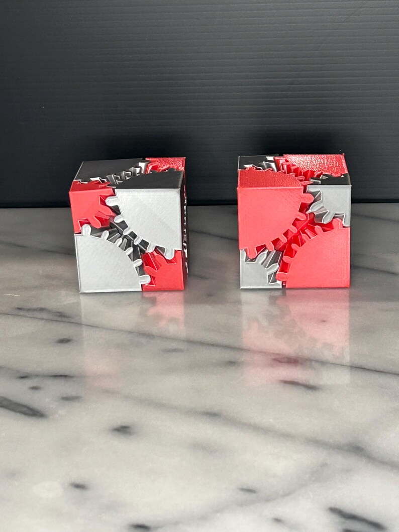 Fidget Gear Cube 3D Printed - Etsy