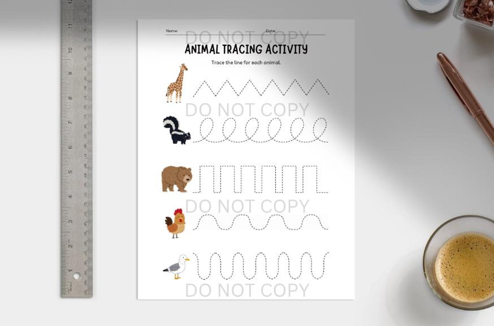 13 Printable Kids Tracing Worksheets Printable Pre Writing Activity