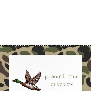 Editable Mallard Duck Label, Rustic Mallard Duck Food Tent Labels ...