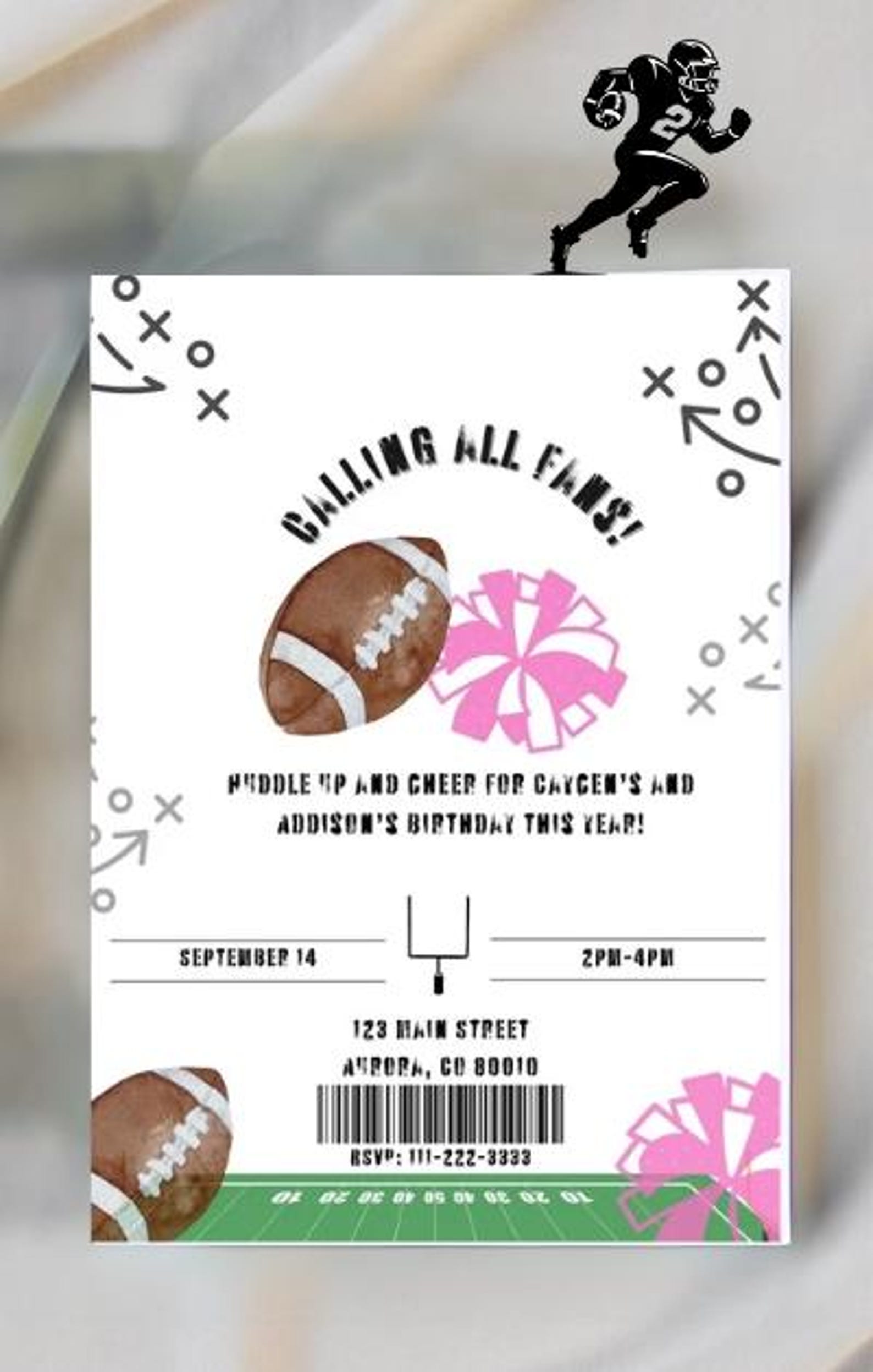 It's Game Time Invitation Template - Etsy