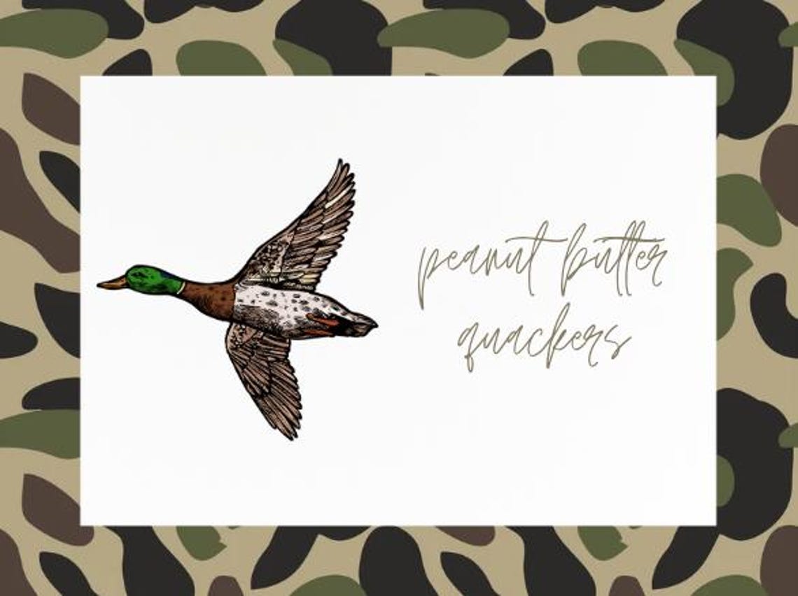 Rustic Mallard Duck Food Tent Labels: Hunting Party Decor (printable ...