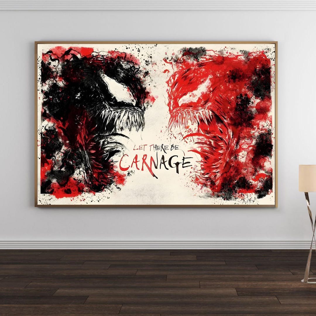 Venom Let There Be Carnage Poster, Limited Edition Collectible, Canvas ...