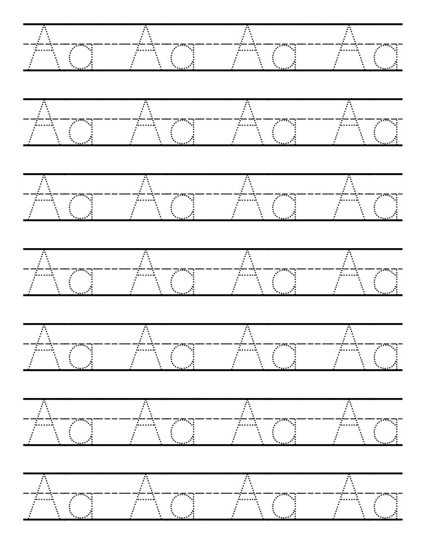 Alphabet Practice Tracing Sheets - Etsy