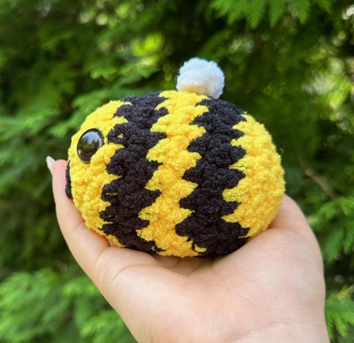 Crocheted Bee Plushie Busy Bee Buddy - Etsy
