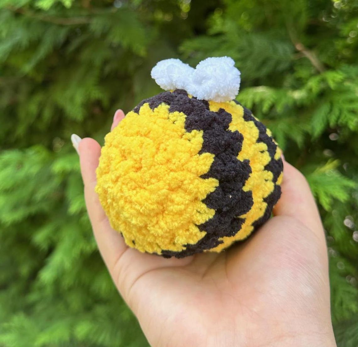 Crocheted Bee Plushie Busy Bee Buddy - Etsy