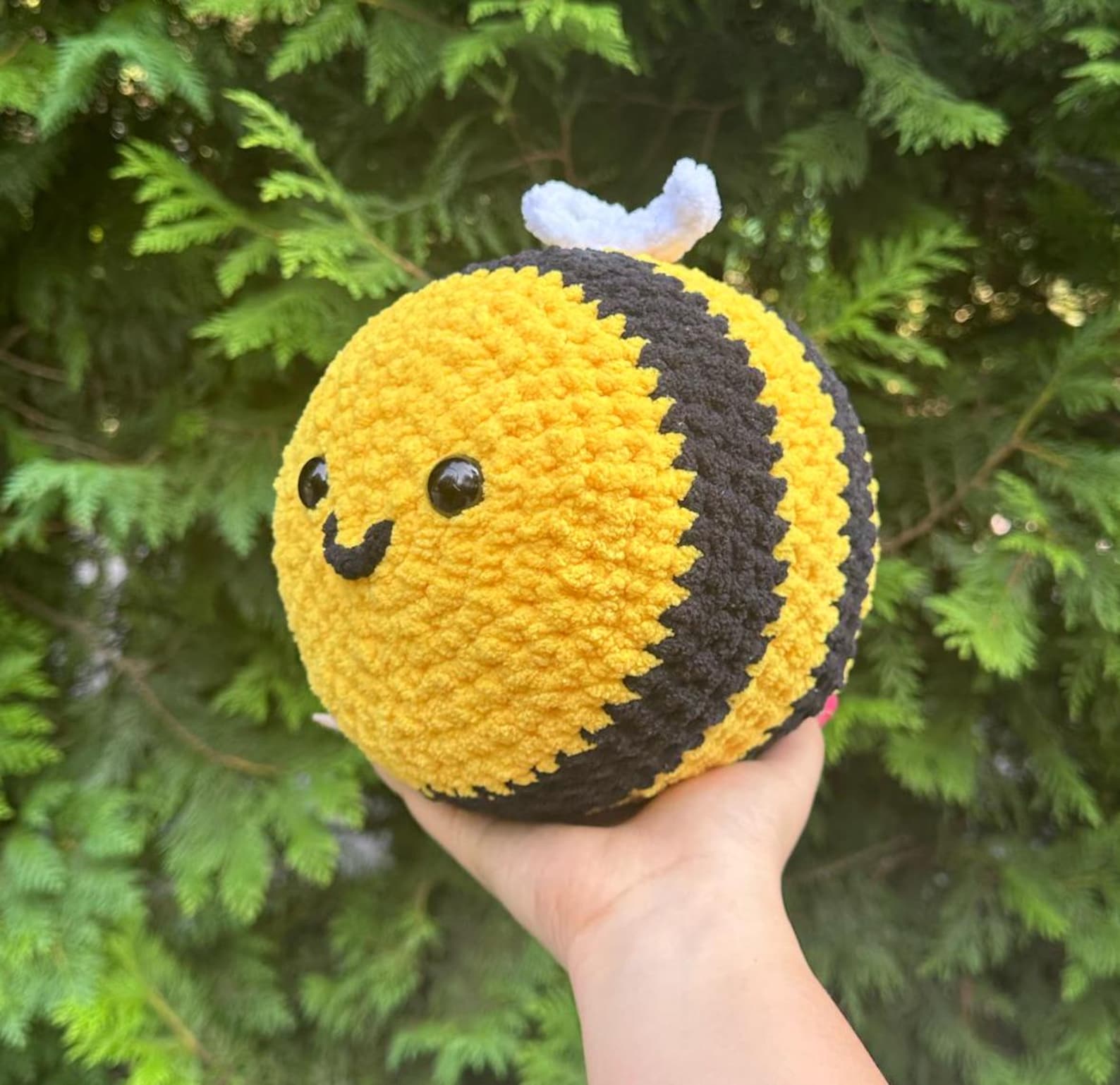 Crocheted Bee Plushie Busy Bee Buddy - Etsy
