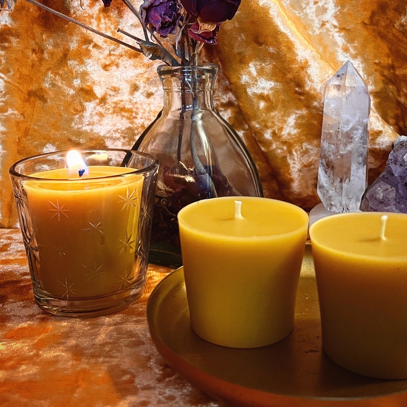 Beeswax Candles - Etsy