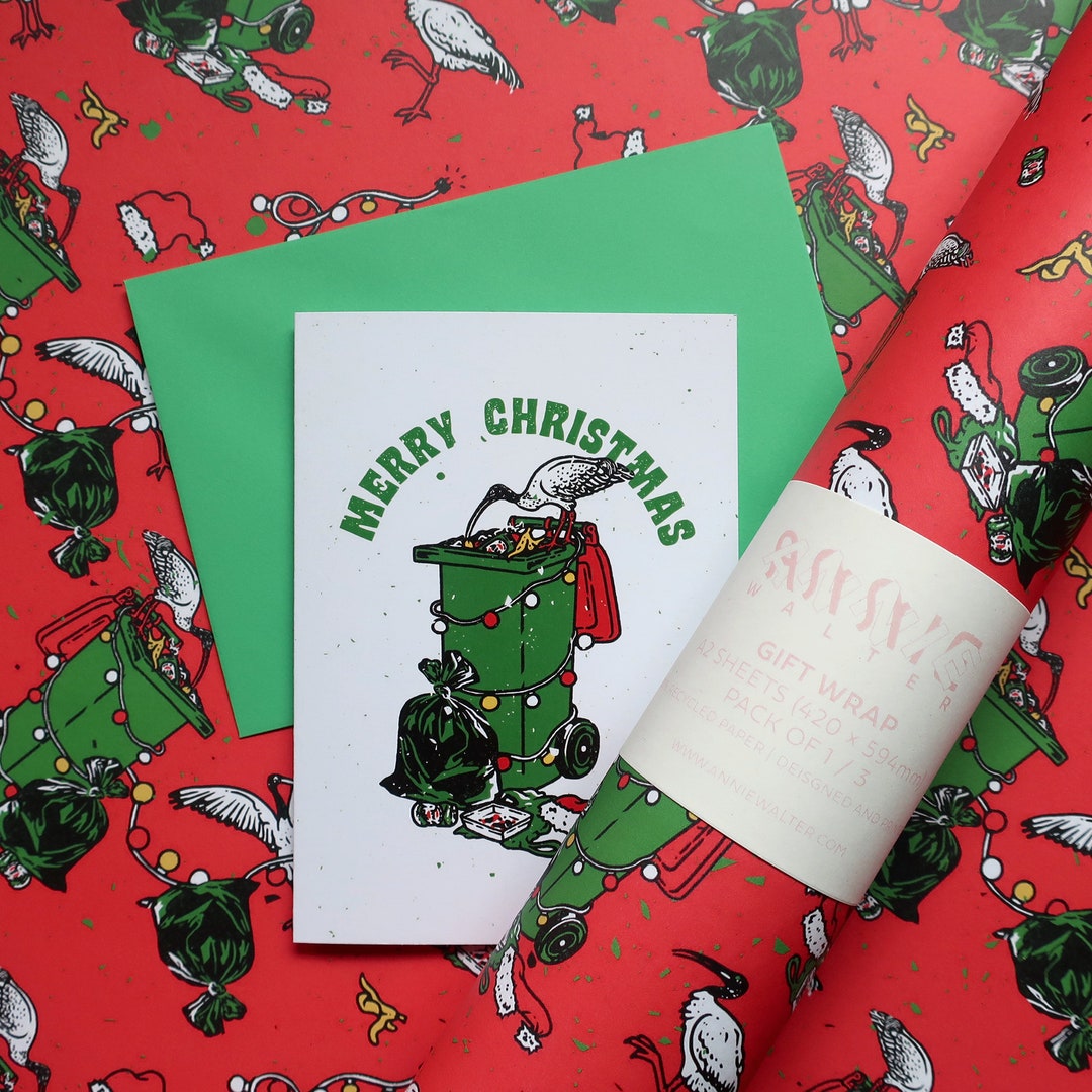 Bin Chicken Christmas Pack Paper Two Cards Free Local Shipping Eco ...