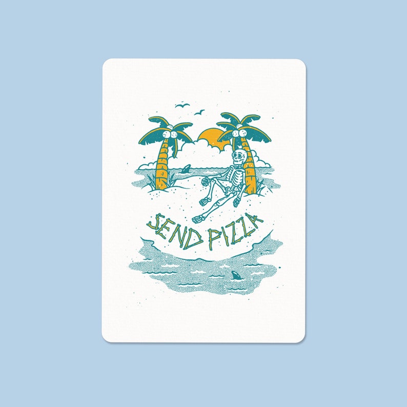 Pizza Postcard Pack! Four Pizza Postcards! - Etsy