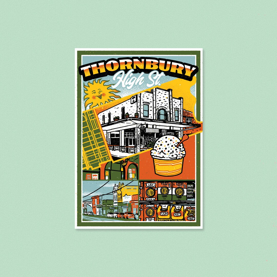 Thornbury High St Art Print, Melbourne Naarm Giclee Print - Etsy