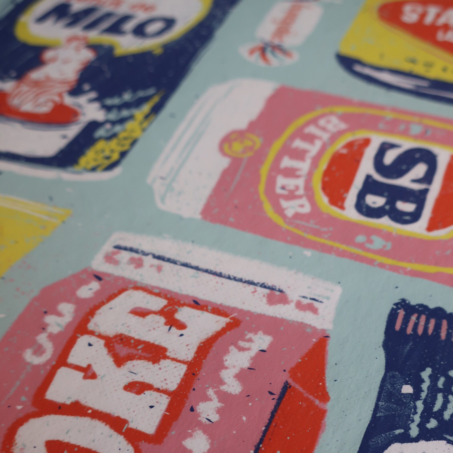 Aussie Snacks Funny Packaging Art Print Giclee Art Print A4 A3 ...