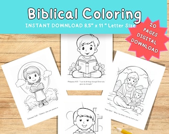 Preschool Christian Bible Verse Homeschool Sunday School Printable ...
