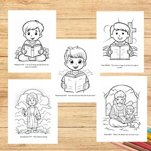 Bible Verse Coloring Pages | Christian Preschool & Sunday School ...